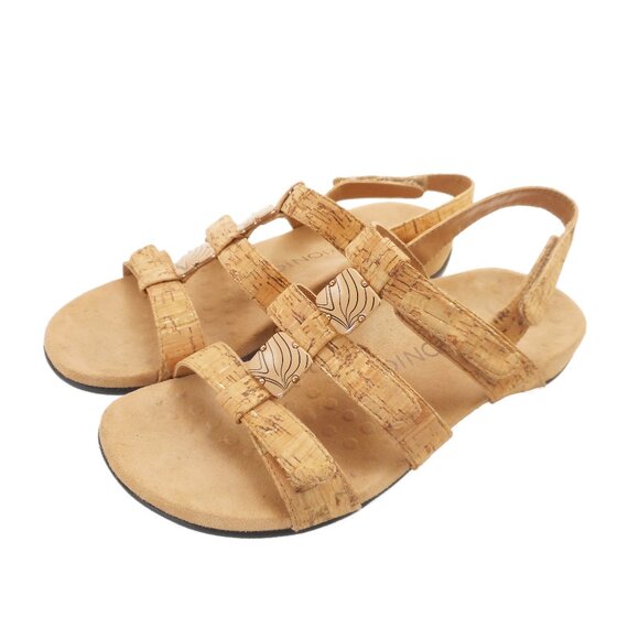 Vionic | Shoes | Vionic Womens Size 7 Rest Amber Sandal Tan Gold Cork ...